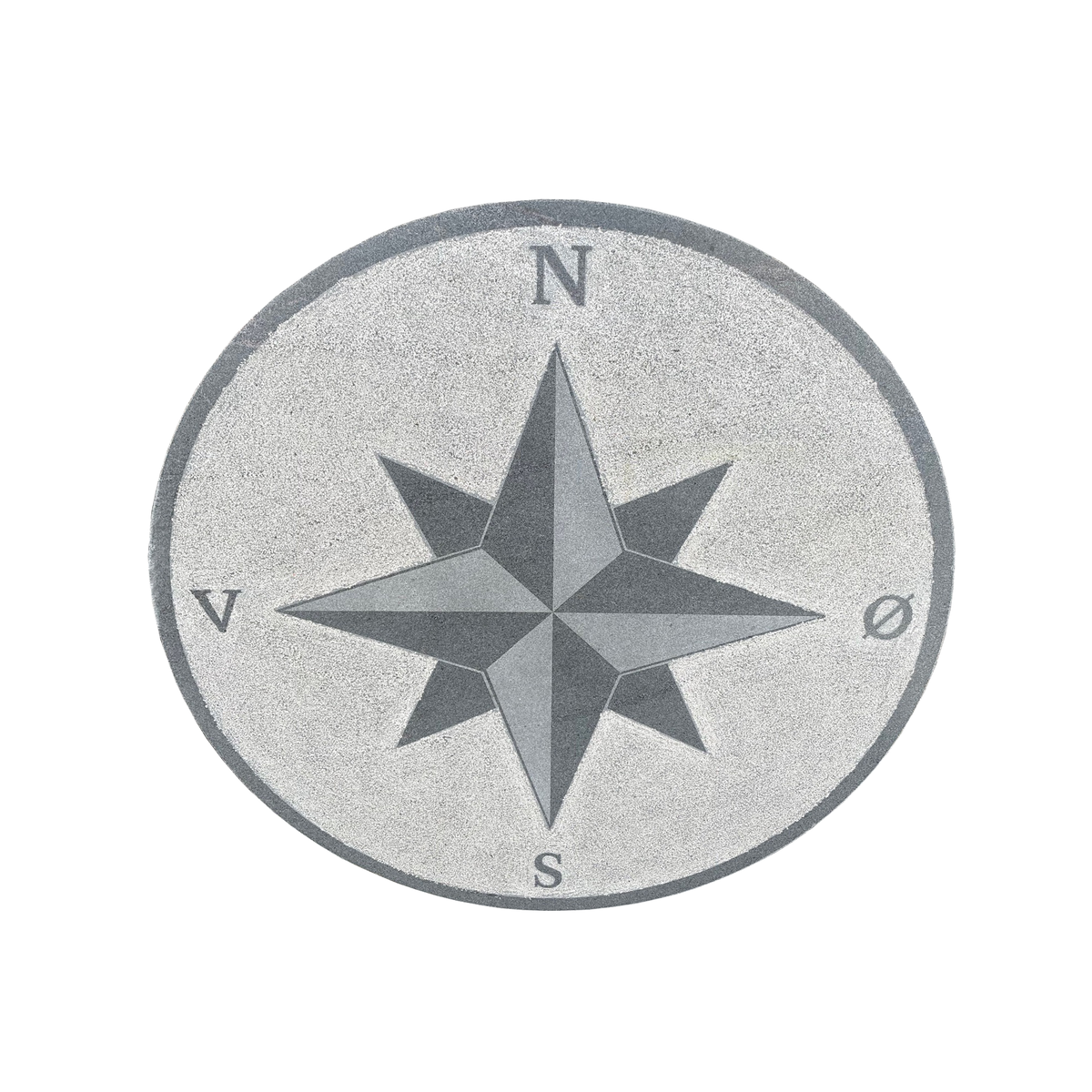 Kompassrose 100/100/5cm Stenbolaget Sigvartsen