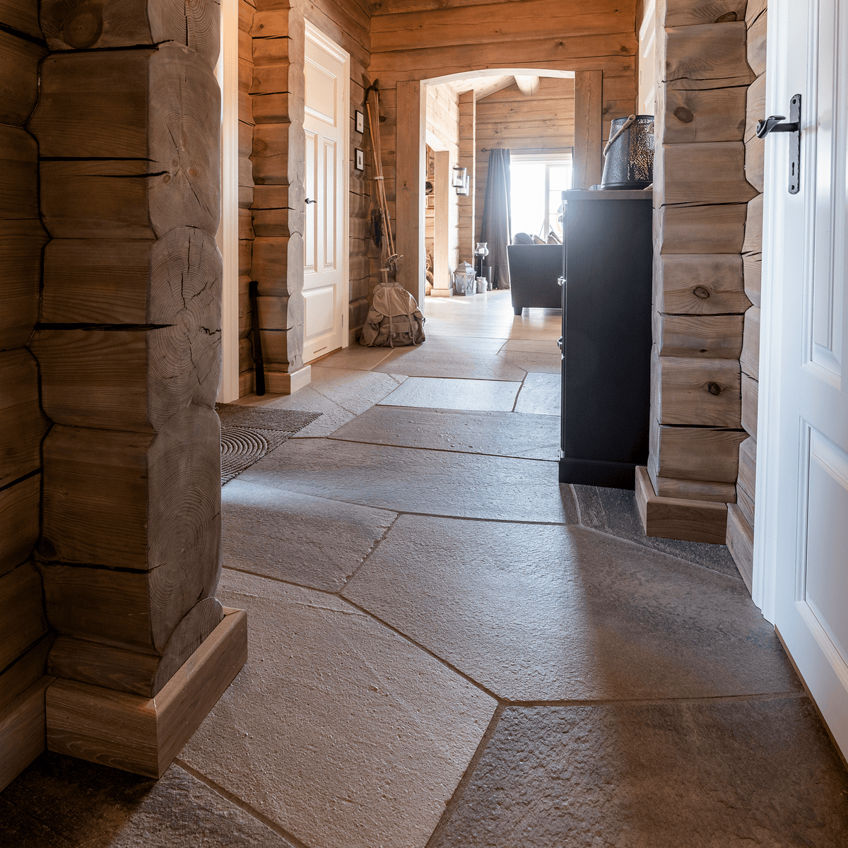 Skifergulv Oppdal Lys Brudd 15mm Stenbolaget Sigvartsen